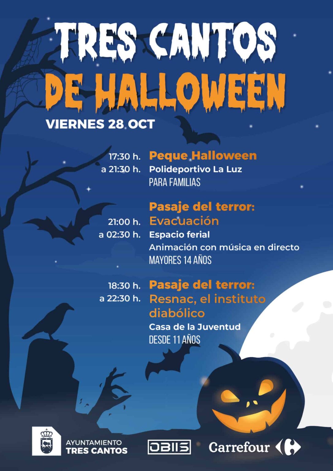 Tres Cantos celebra Halloween este viernes