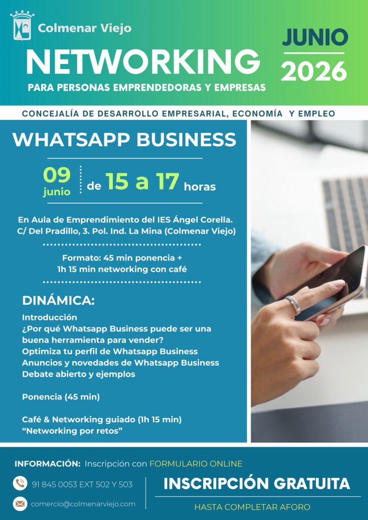 Evento de networking para emprendedores y empresas en Colmenar Viejo